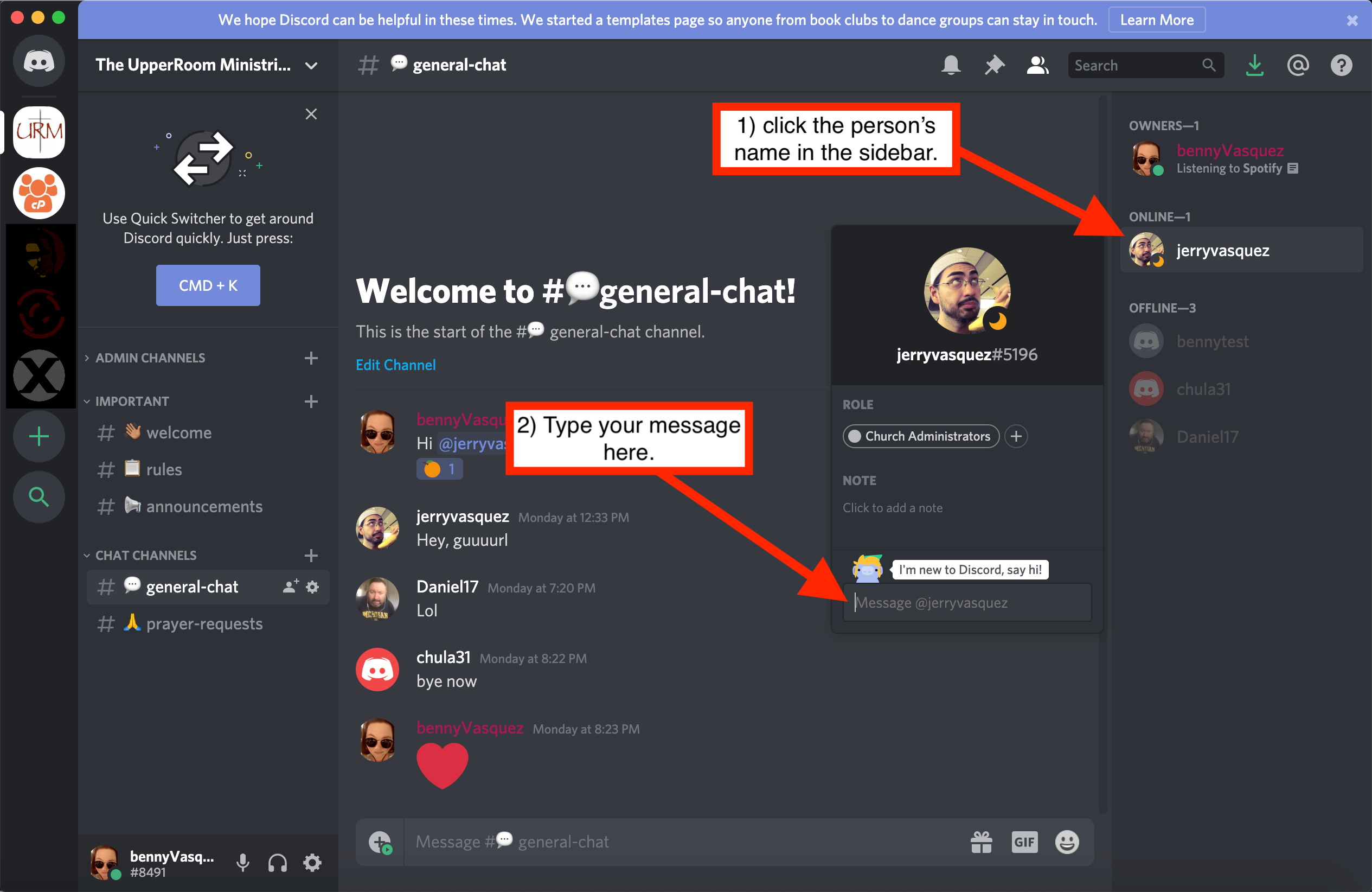 How To Use Discord UpperRoom Ministries